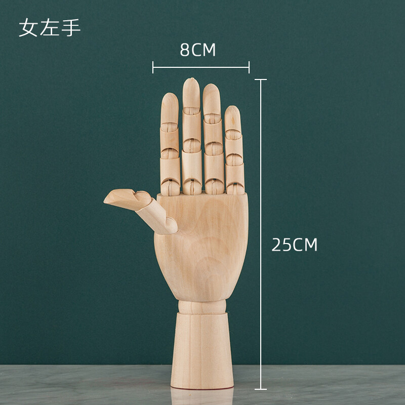 Nordic wooden hand simple wooden hand ornaments movable joints wooden ...