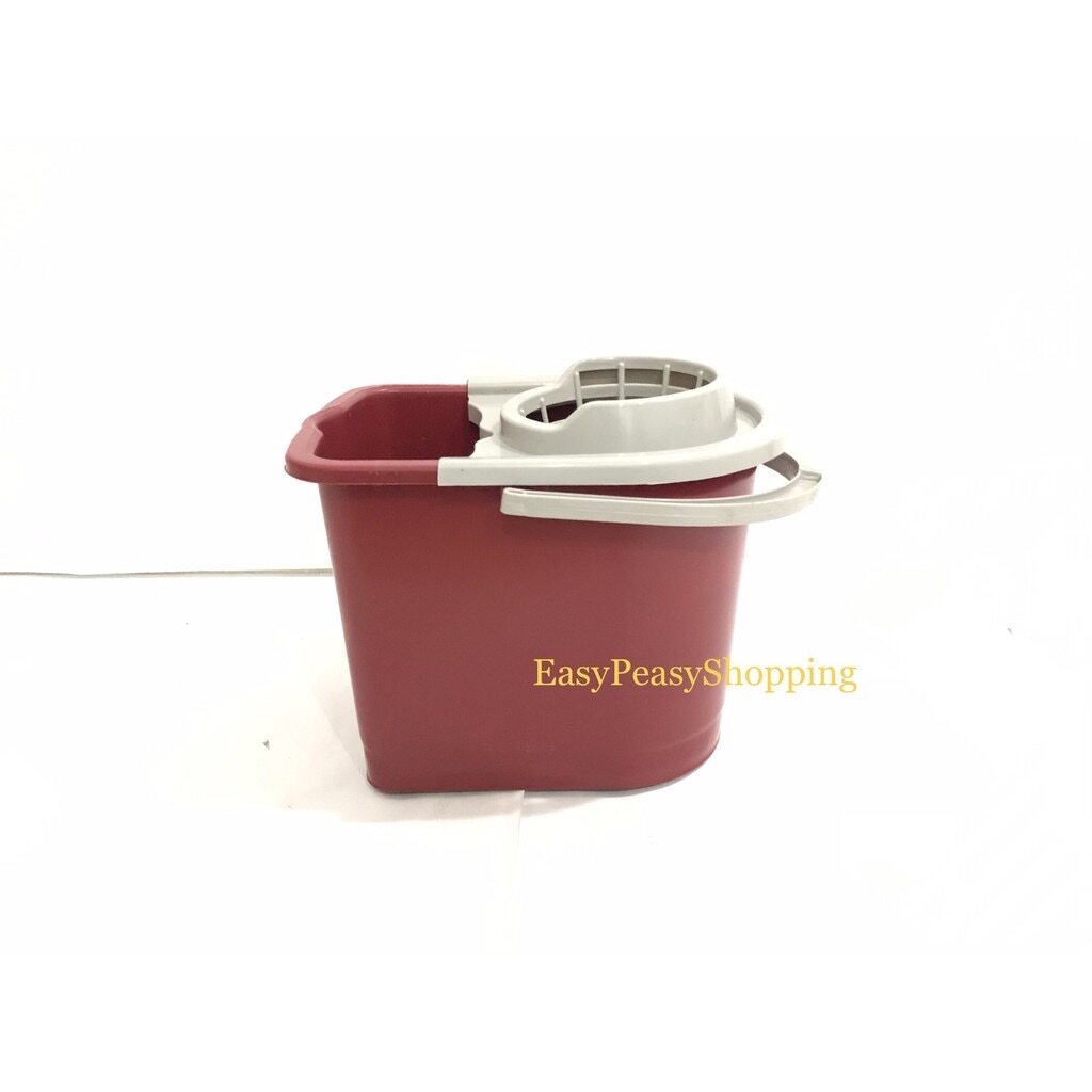 Plastic Mopping Pail with Wheels (13 L) /Bekas Mop Beroda /Tong Plastik ...