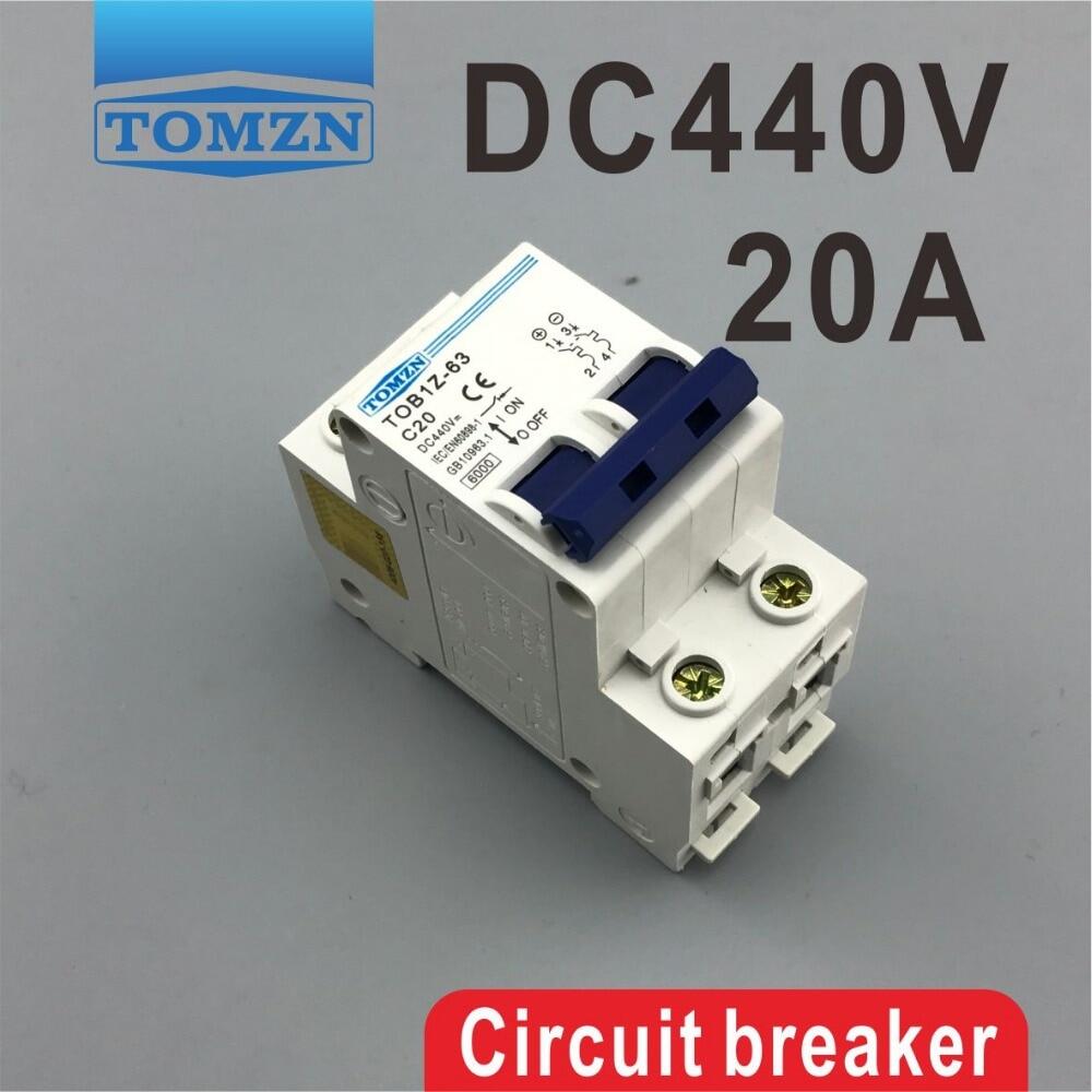 2P 20A DC 440V Direct Circuit Breaker MCB | Lazada PH