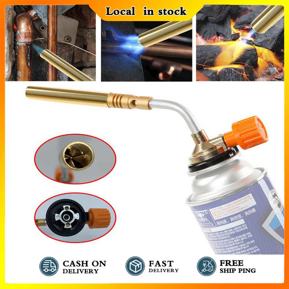 Welding Torch Portable Gas Torch Flame Gun High Temperature Brass Mapp ...
