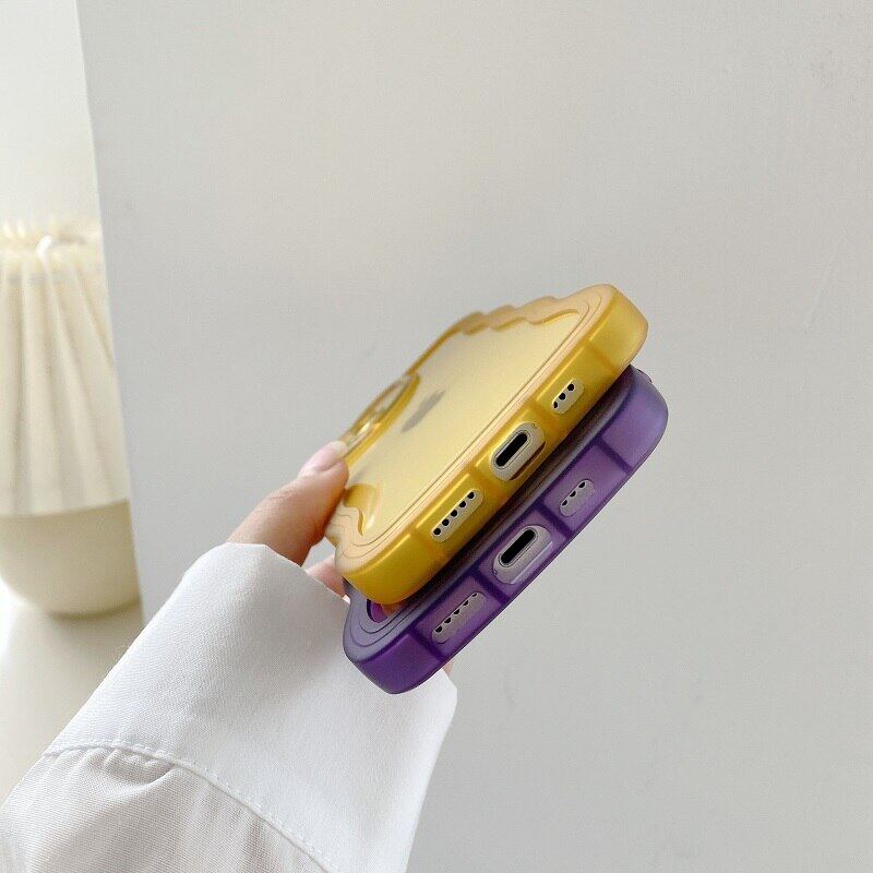 โปร่งใส Curly Wavy Soft ซิลิโคนสำหรับ IPhone 13 12 11 Pro Max X XR XS สูงสุด8 7 Plus SE2020 Love ...