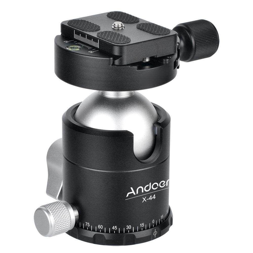 Andoer X-44S Aluminium Alloy Ballhead Ball Head Tripod Head Monopod ...