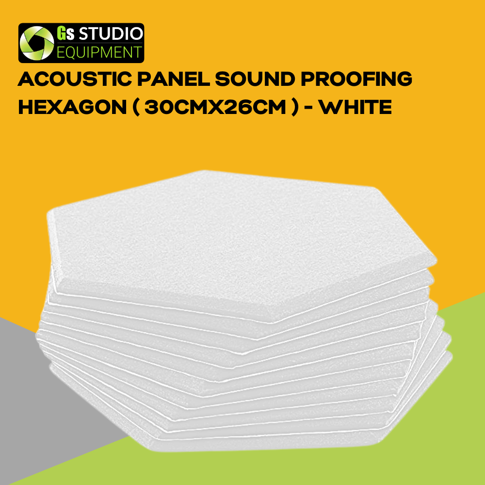GS High Density Hexagon Acoustic Panels Sound Proof Foam Straight Edge ...