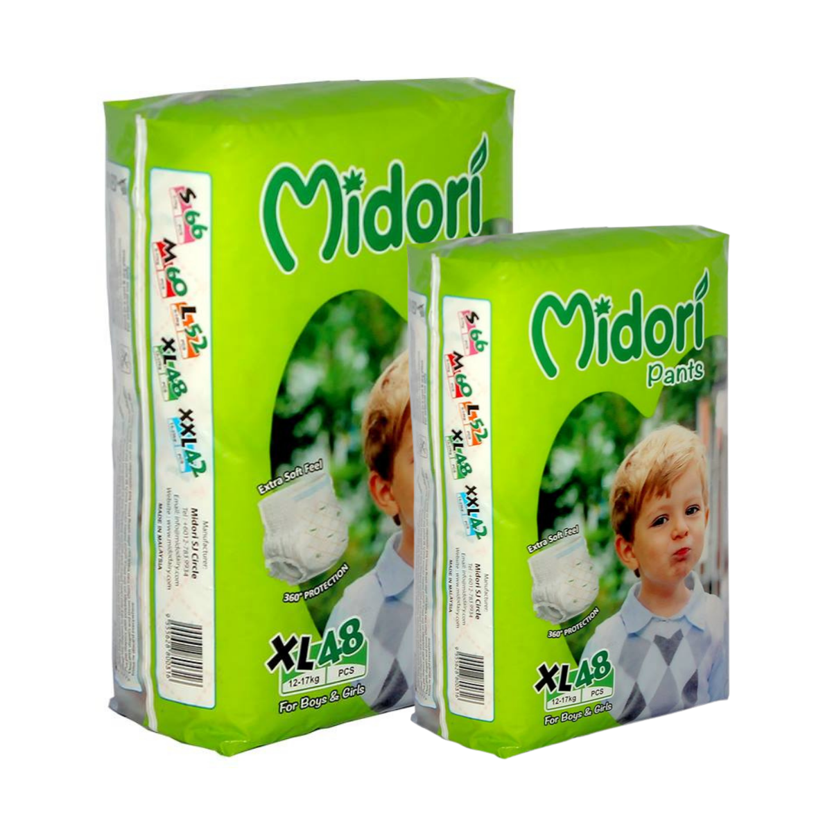 Midori Baby Diapers Pants Gred A Saiz XL | Lazada