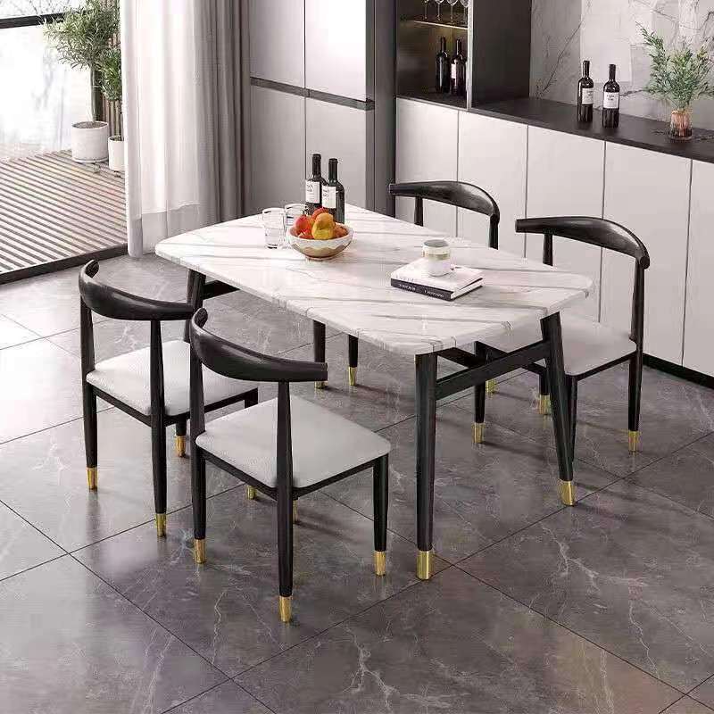 Solid wood Modern Dining Table 120*60CM Solid Wood Base Dining Set 1 ...