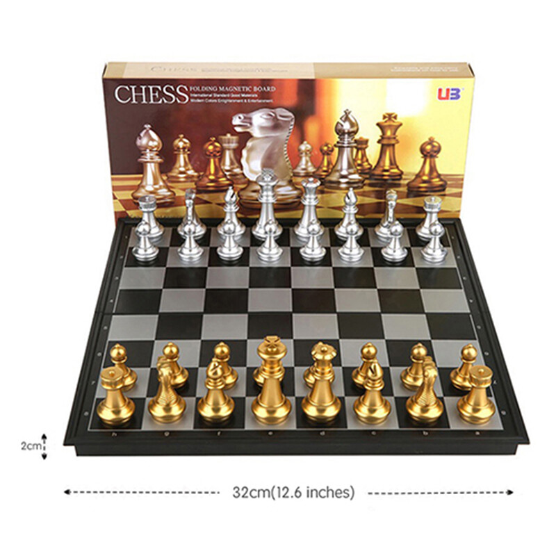 Super Big Home International Chess Set Magnetic Foldable Board With ...