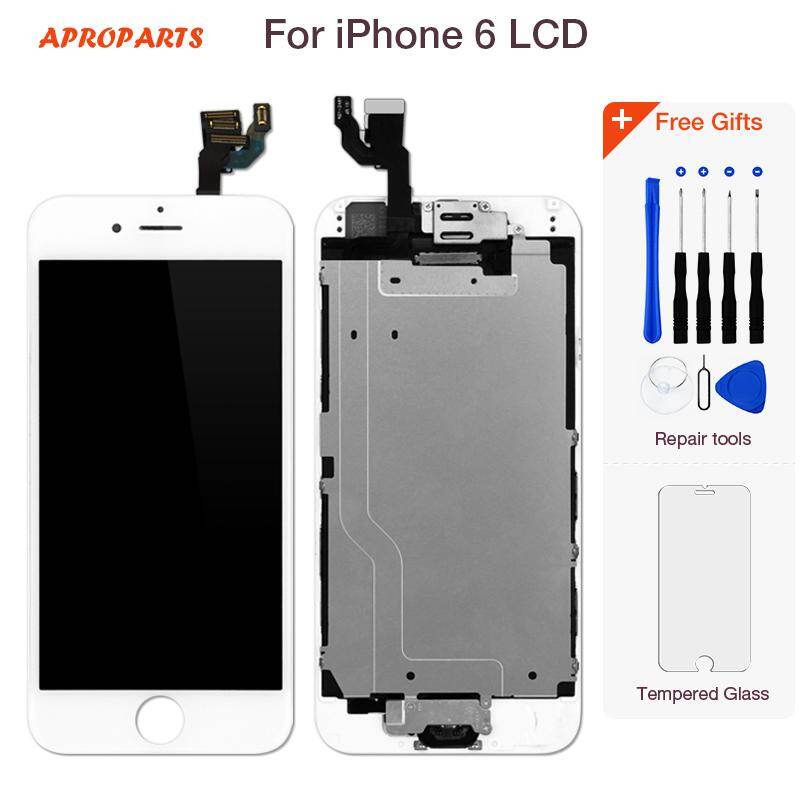 100% OK LCD จอสำรองสำหรับ iPhone 6 Digitizer ตัวซ่อมหน้าจอสัมผัสอะไหล่ ...