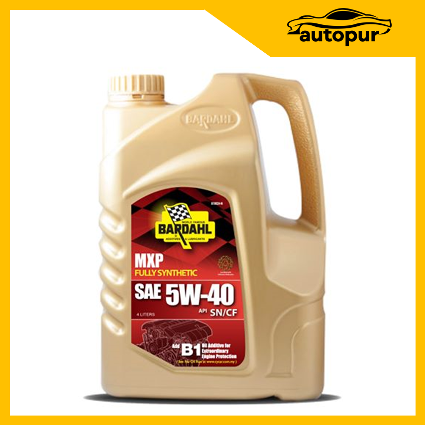 BARDAHL SAE 5W40 Fully Synthetic Engine Oil 4 Liter | Lazada