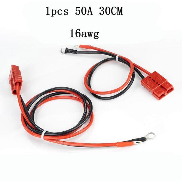 1Pcs 30/50/100cm 50A 12AWG Cable Connector For Anderson Plug Extension ...
