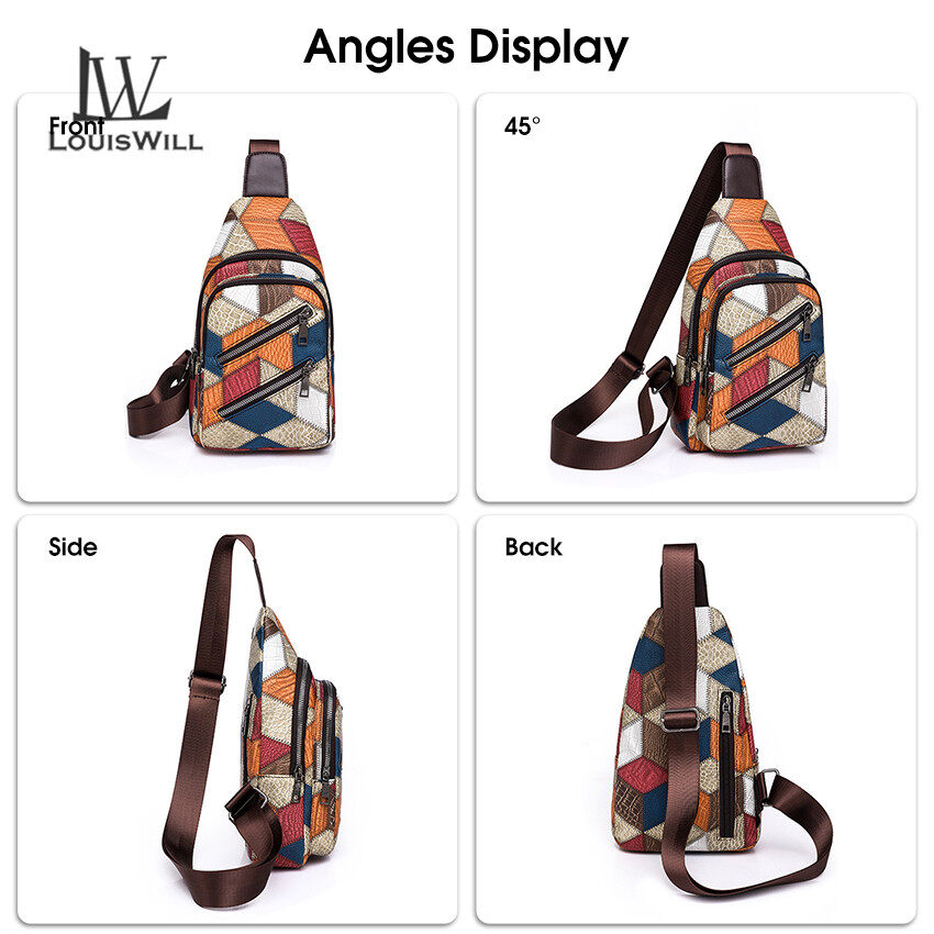 LouisWill Women Single Shoulder Bag Fashion Cross-body Bag Elegant Bohemia Bags Cross Body Bag ...