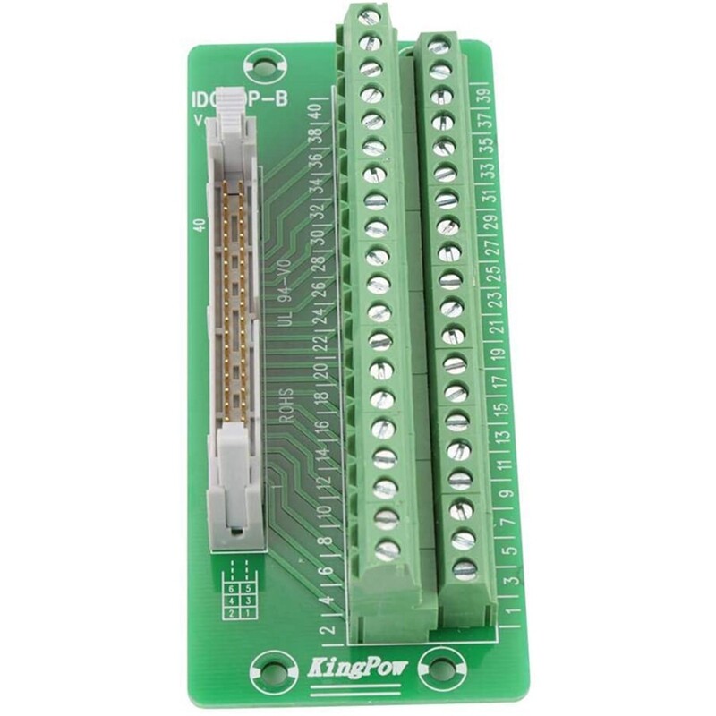 IDC40P 40Pin Connector Strip Breakout Board Terminal Block Plug PLC ...