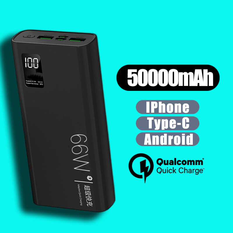 【YYDS 】powerbank 100000mah original fast charging 100% 66W 2.1A super ...