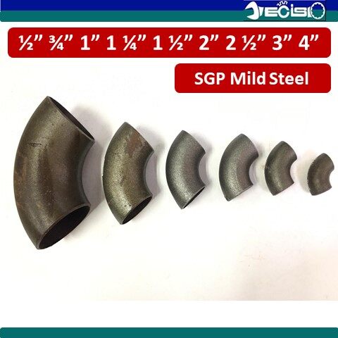 SGP Mild Steel 90 Degree Long Radius Elbow Fitting (1/2" - 4") | Lazada