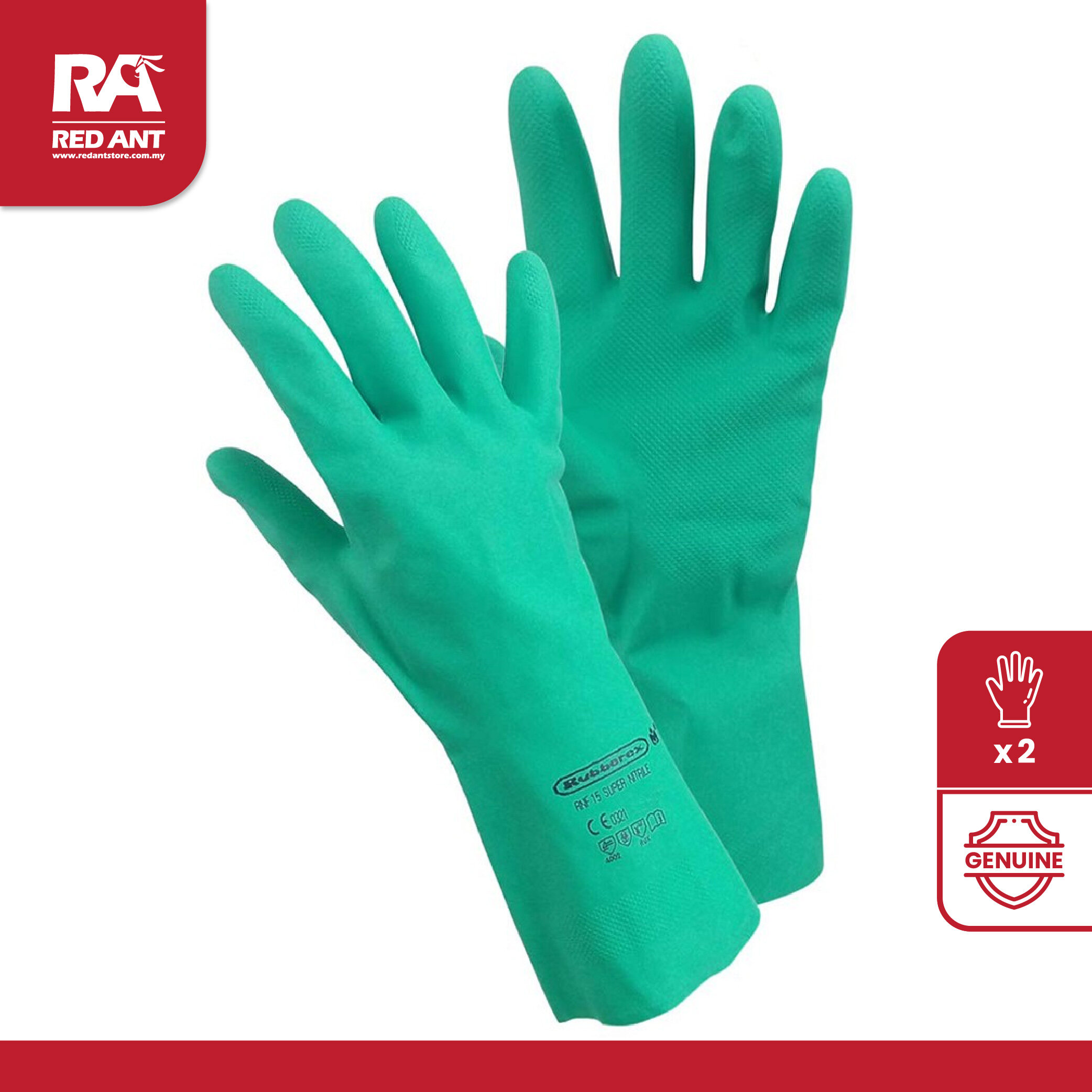 Rubberex RNF15 Super Nitrile Chemical Resistant Glove | Lazada