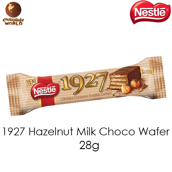 Nestle 1927 Hazelnut Milk Chocolate Coated Wafer 28g (Made in Turkey ...