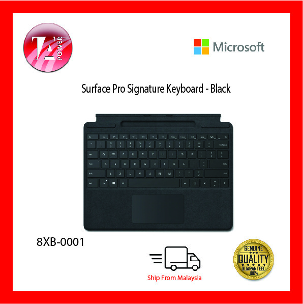 Microsoft Surface Pro Signature Keyboard / With Pen - Black (8XB-00015 ...