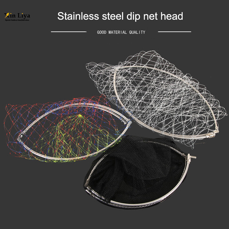 L-Xi Folding Fishing Brail Landing Net Head Foldable Nets Depth Landing ...