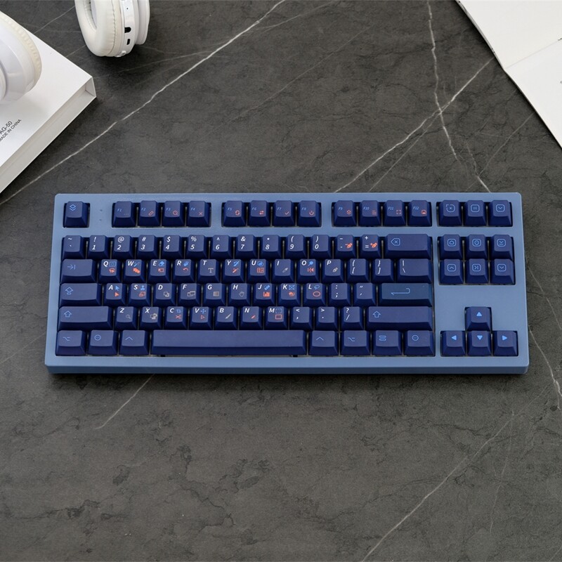 GMK PS Programmer Keycaps 129 Keys Cherry Profile PBT Five-Sided ...