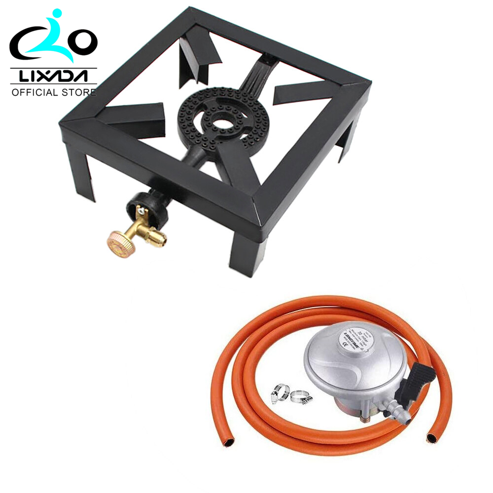 8KW G-as Boiling Ring Cast Iron Burner Large LPG Stove Outdoor Cooker ...