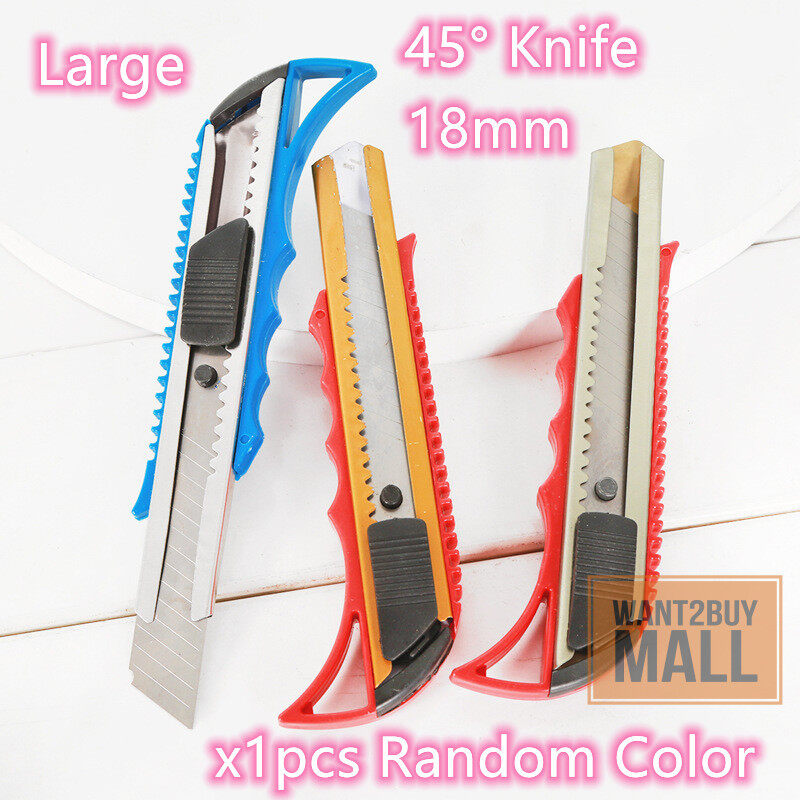 9mm 18mm Utility Cutter Knife Small Cutter Blade Refill Wallpaper Office School Workplace Mata ...