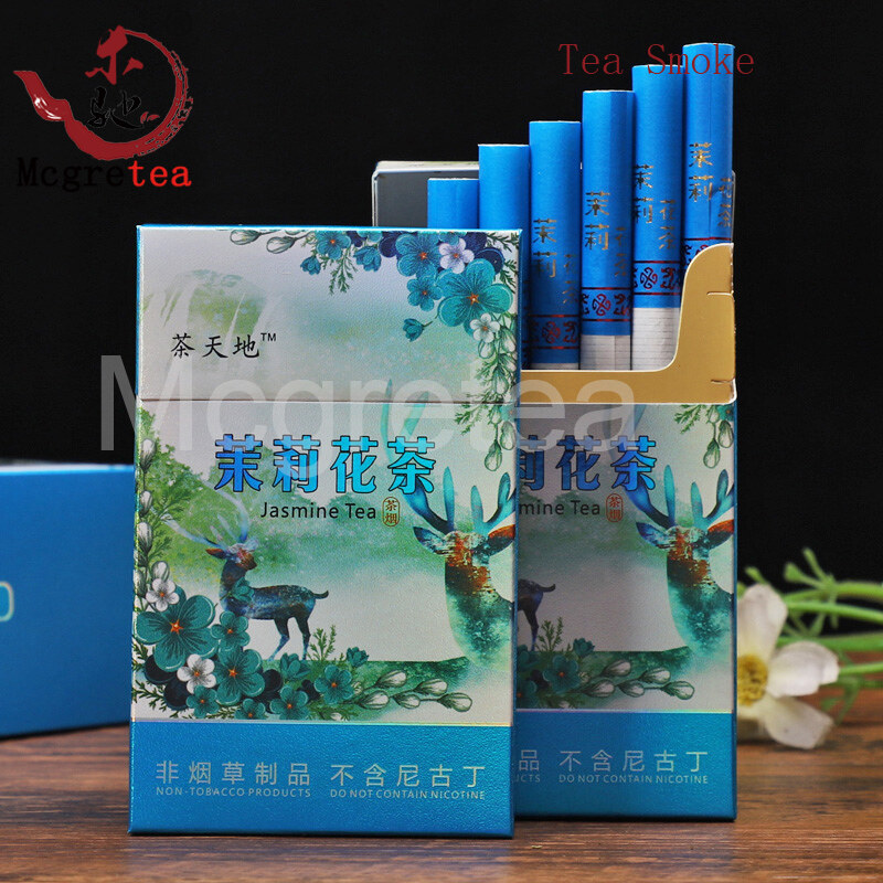 茶烟 不含尼古丁 茉莉花茶 Tea smoke flowers tea smoke fine style tea king quitting ...