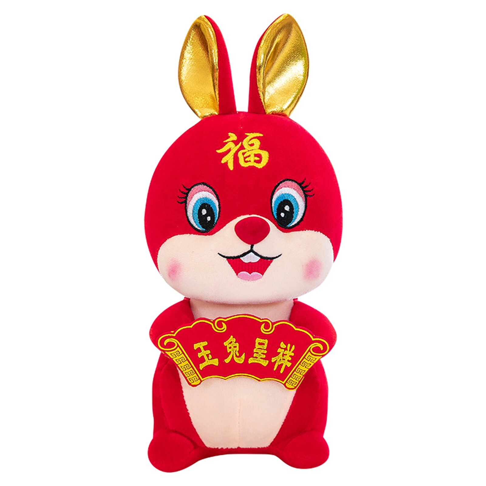 Rabbit Doll Traditional Decorative Auspicious Jubilant Festival Prop ...