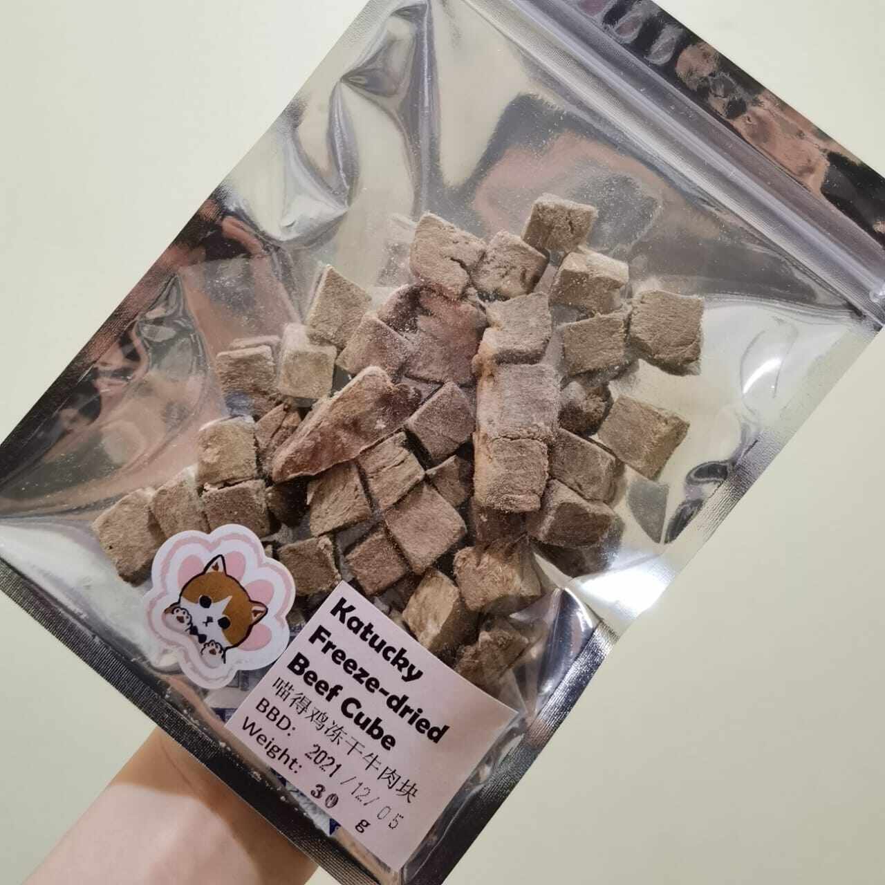 Katucky Freeze Dried 50g - Assorted Meat Cubes, Chicken Cube, Chicken ...