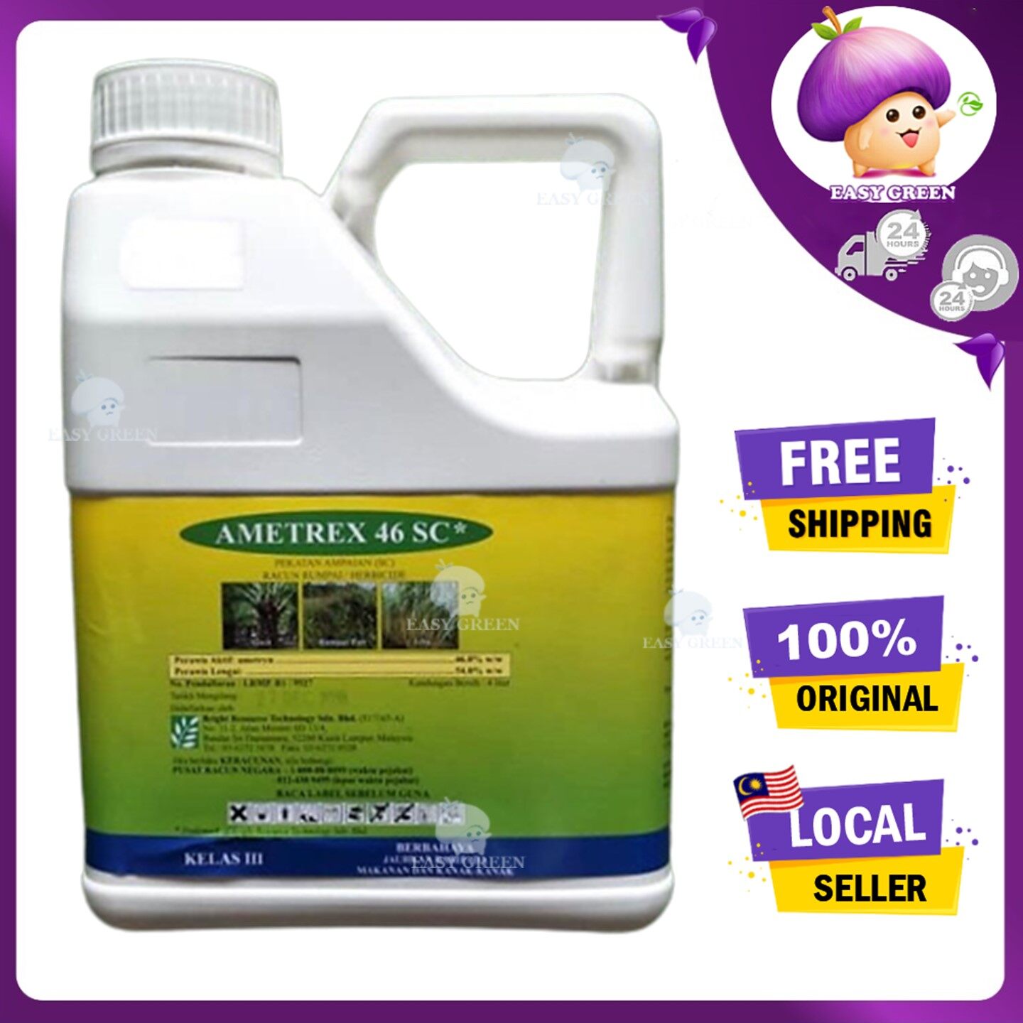1L/4L Ametrex 46SC SUSU Ametryn 46.0%(Sama Amepax/Farmspect 500/Ametrex ...