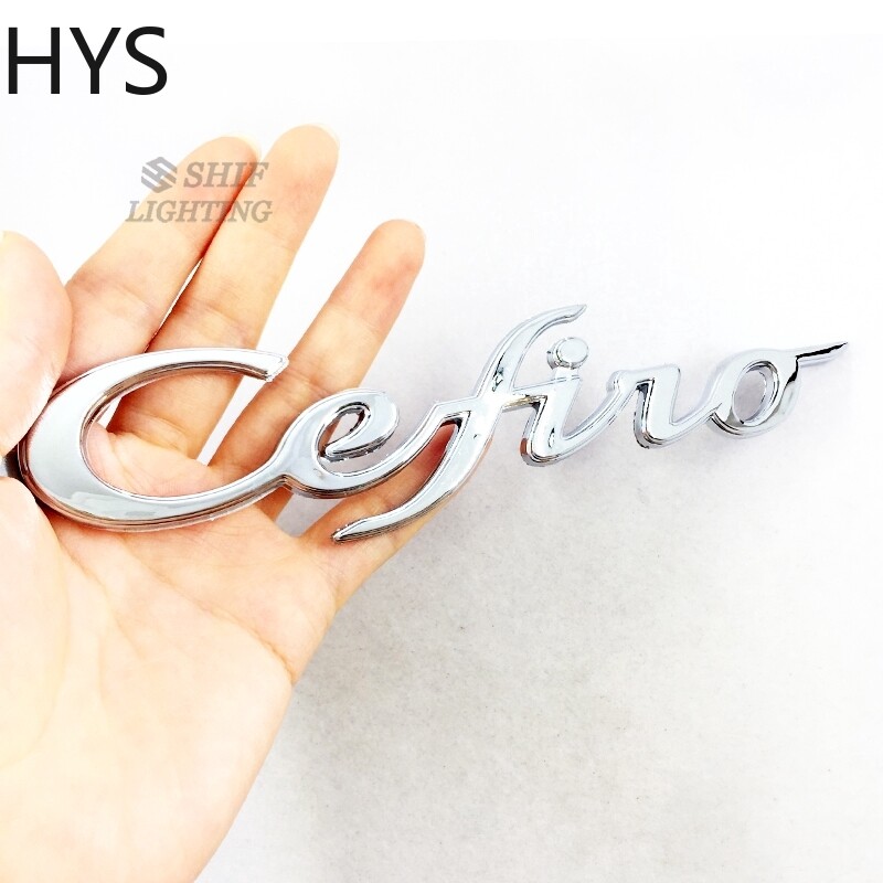 HYS 1 x ABS Chrome Cefiro CEFIRO Logo Letter Car Auto Side Rear Trunk ...