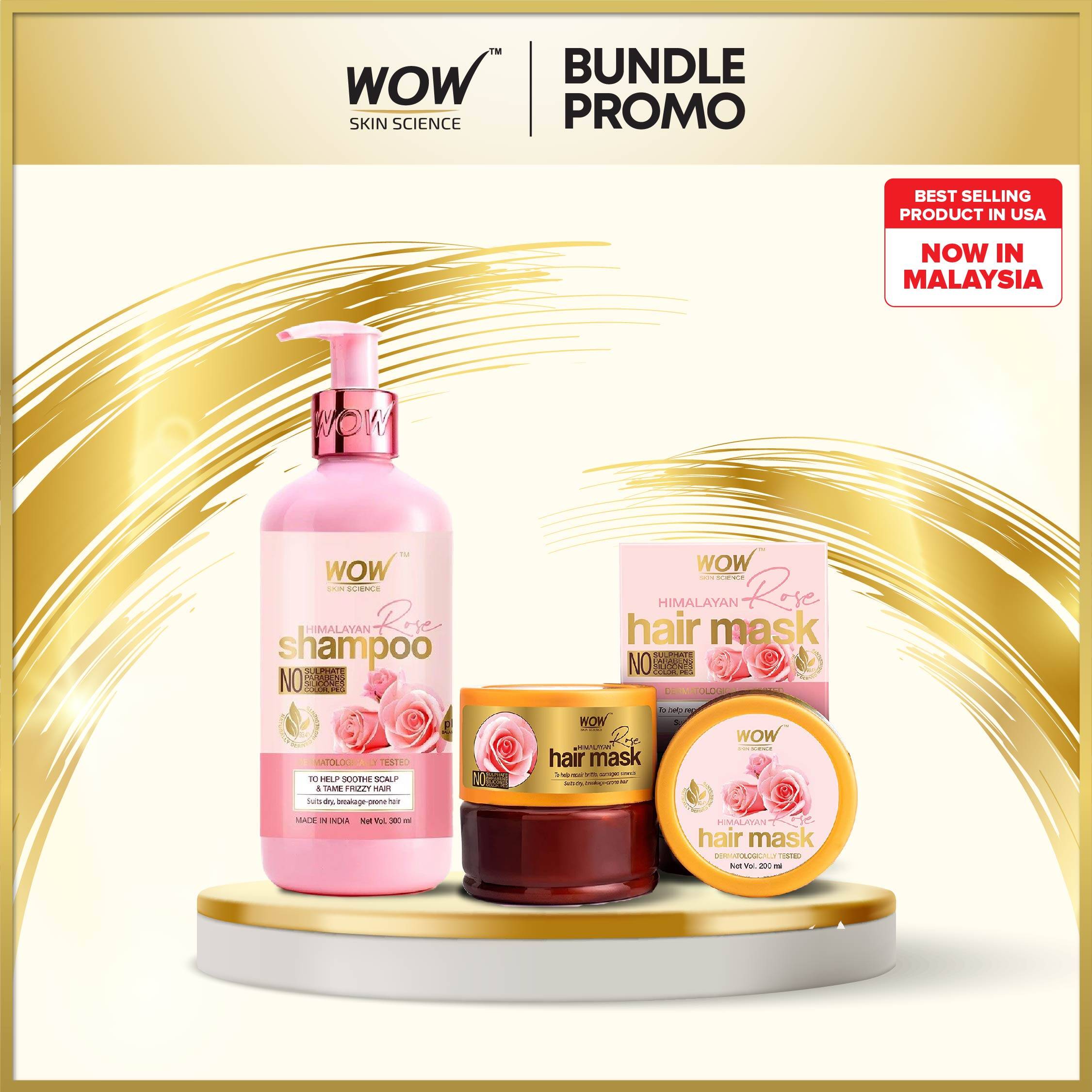 HIMALAYAN ROSE SHAMPOO + HAIR MASK SET | Lazada