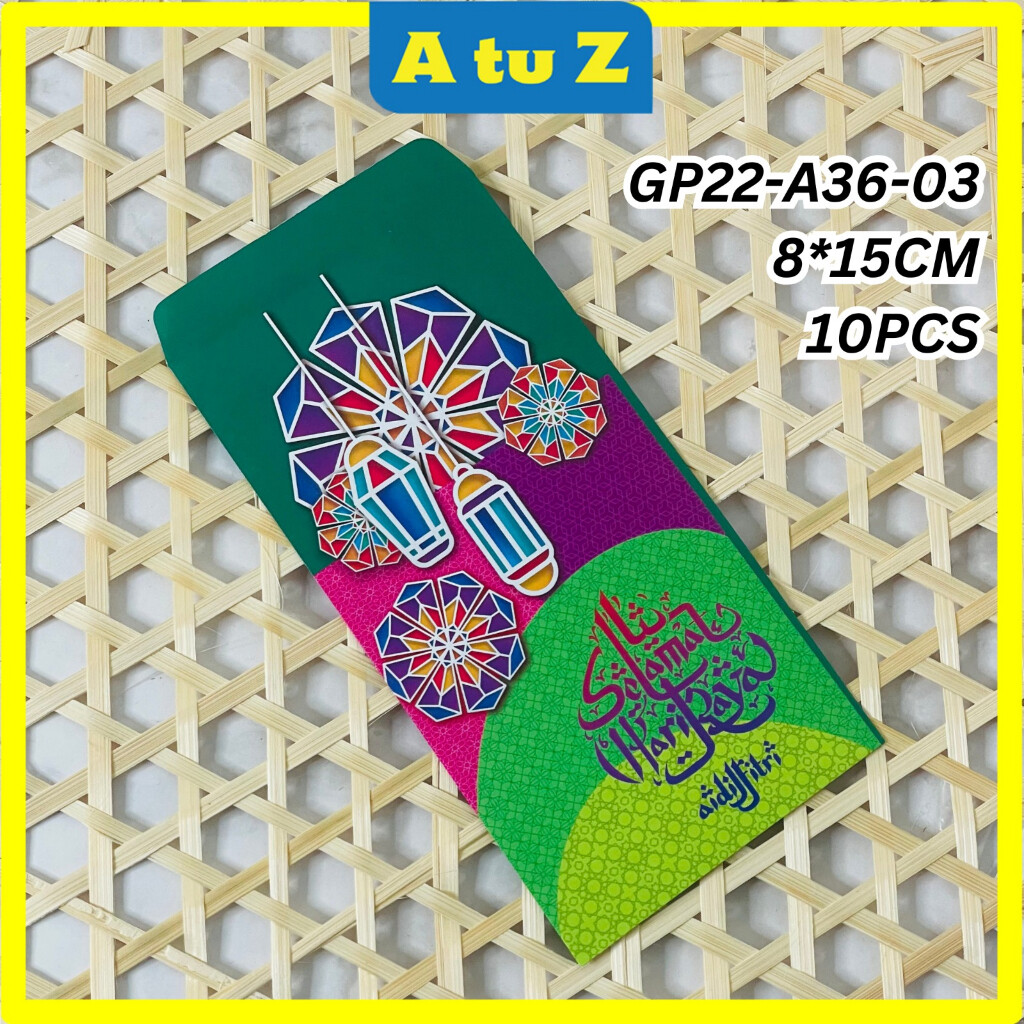 AtuZ Sampul Duit Hari Raya Aidilfitri Sampul Raya Viral Green Pocket ...