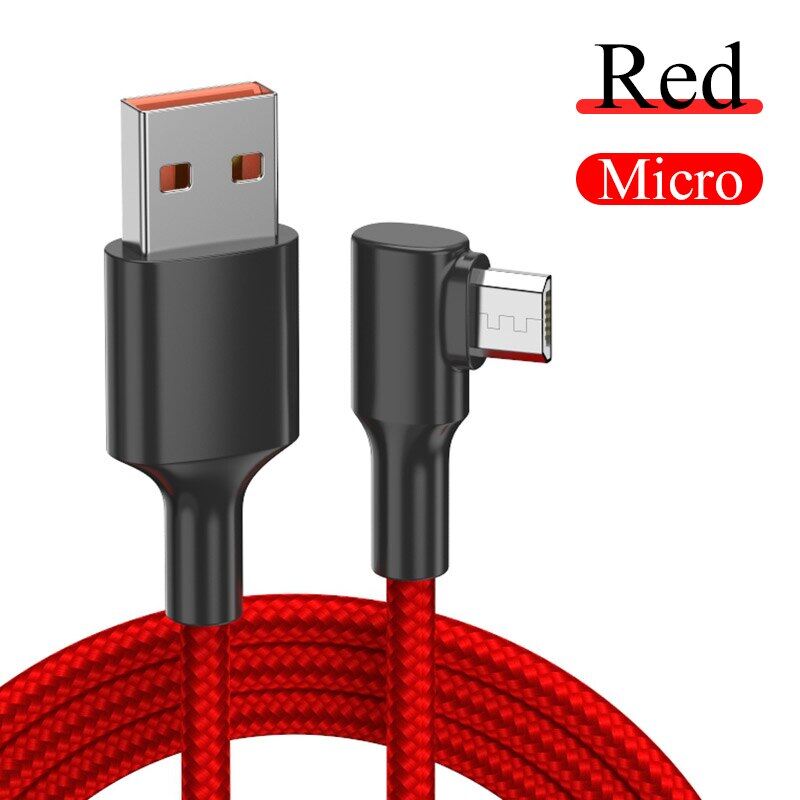 L-Type USB สาย Micro 3A สายชาร์จเร็ว1.2เมตร2เมตรสำหรับ Xiaomi Redmi ...