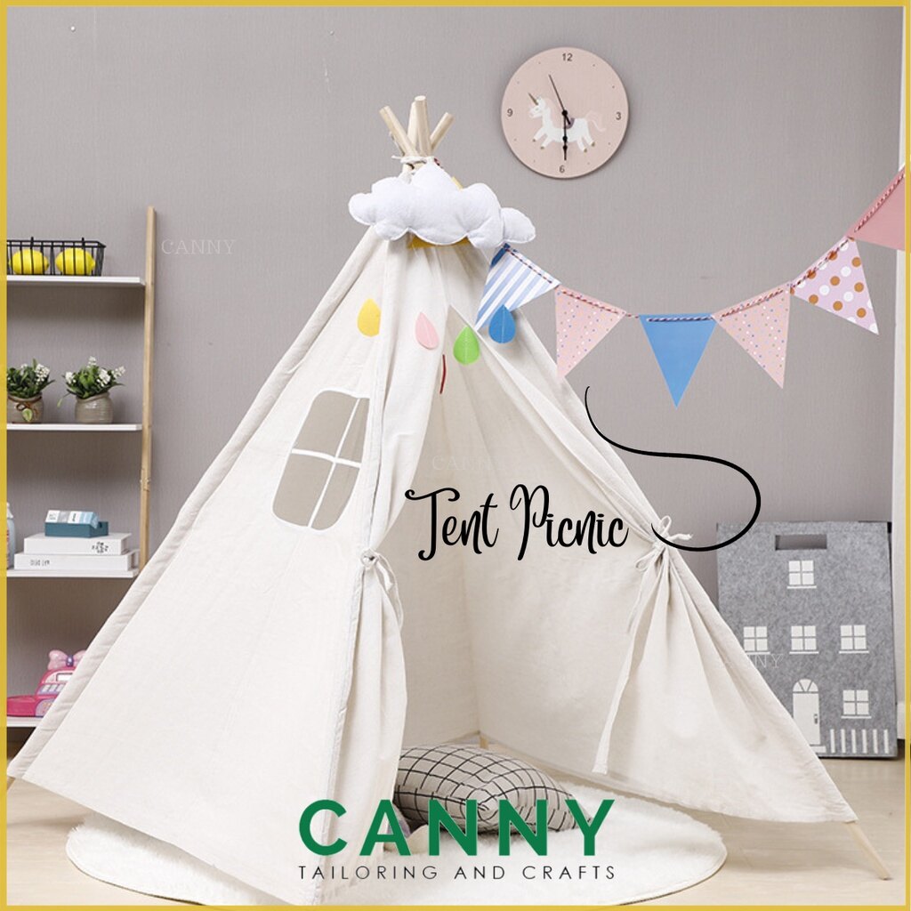 CANVAS TENT / PICNIC TENT FOR BIRTHDAY DECORATION / KHEMAH UNTUK DEKO 1 ...