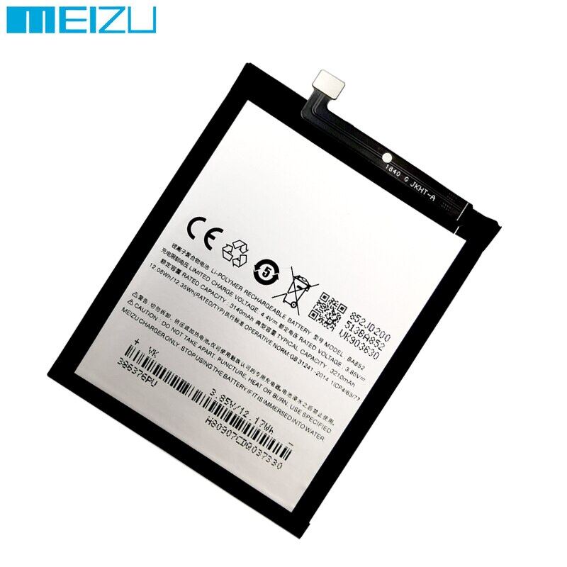 2022 100% คุณภาพสูง Meizu 3300MAh BA852สำหรับ Meizu X8โทรศัพท์มือถือแบตเตอรี่ Bateria แบตเตอรี่ ...