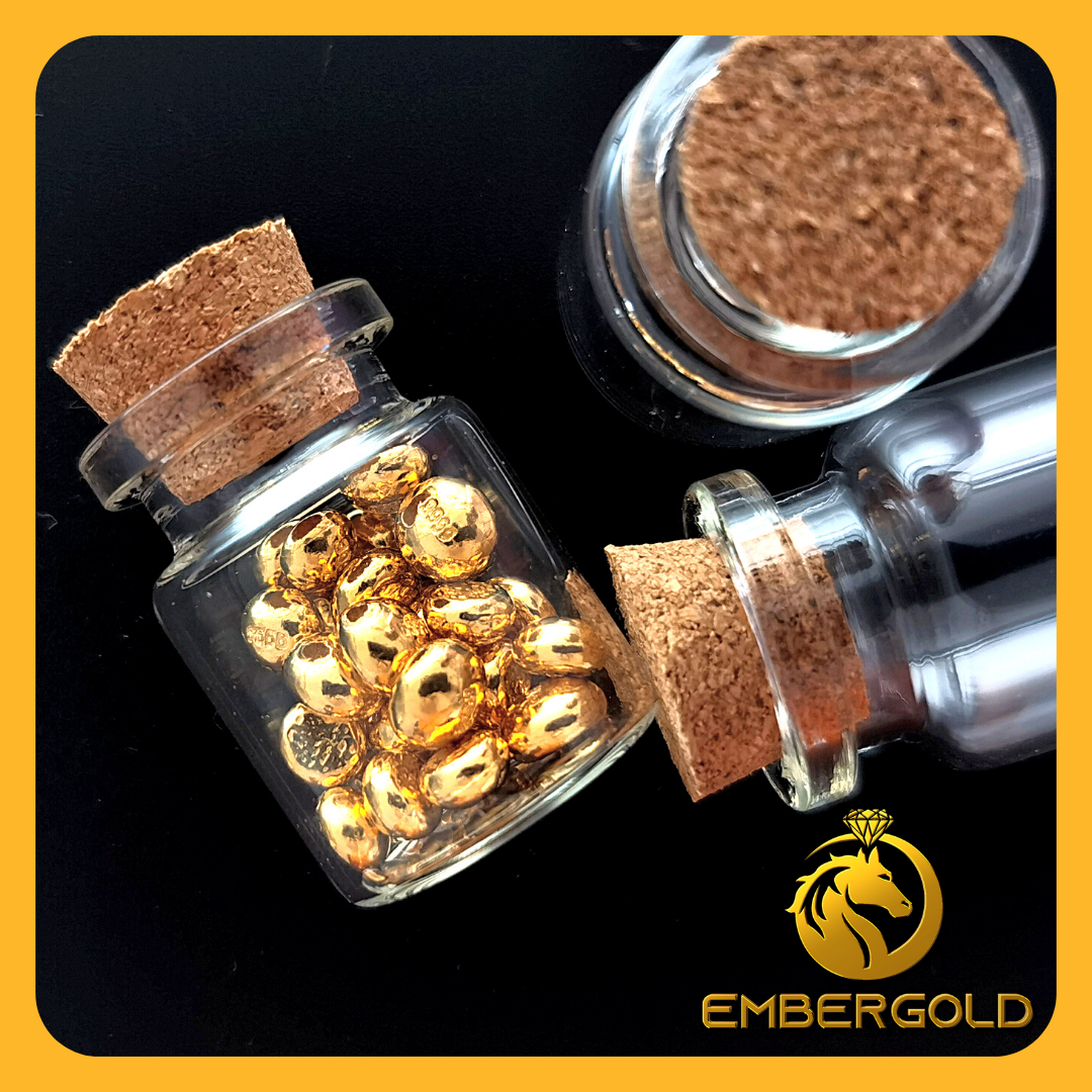 Emas Ori 999.9 | 金豆 999.9 Gold Bean Emas 实心金豆豆【REAL 999.9 GOLD Bean for ...