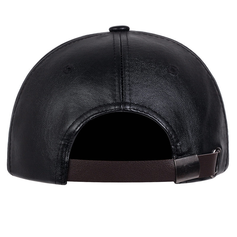 Fashion Men PU Leather Baseball Cap Autumn Winter Warm Hat Hip Hop Caps ...