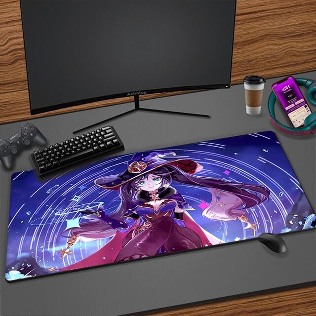 Genshin Impact Anime Computer Mouse Pad Gamer Mouse Pads Large Gaming Mousepad Xxl Desk Mause