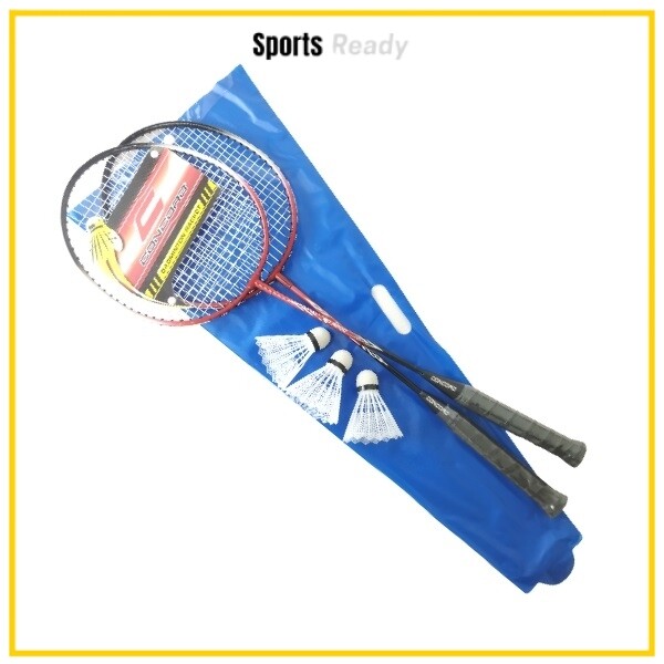 Badminton Racket Set With 3 PVC Shuttlecocks | Lazada