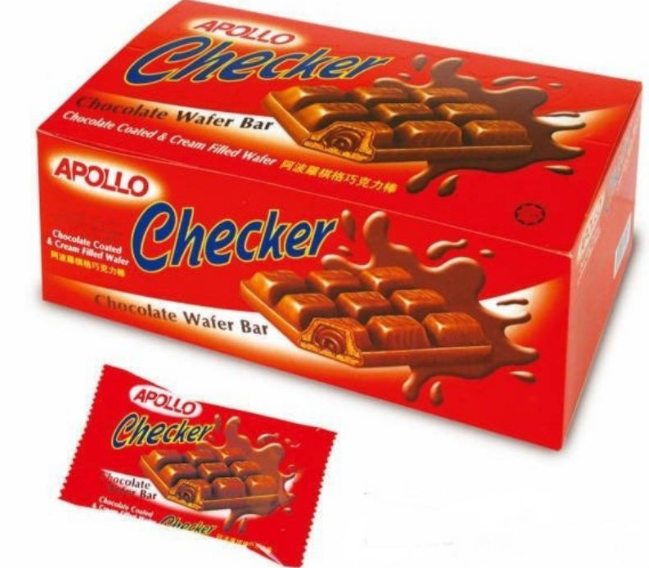 Apollo Checker Chocolate Wafer Bar 24 x 30g | Lazada