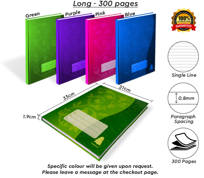 Greenhill F4 AND F5 Hard Cover Foolscap Book Exercise Note Book /Buku ...