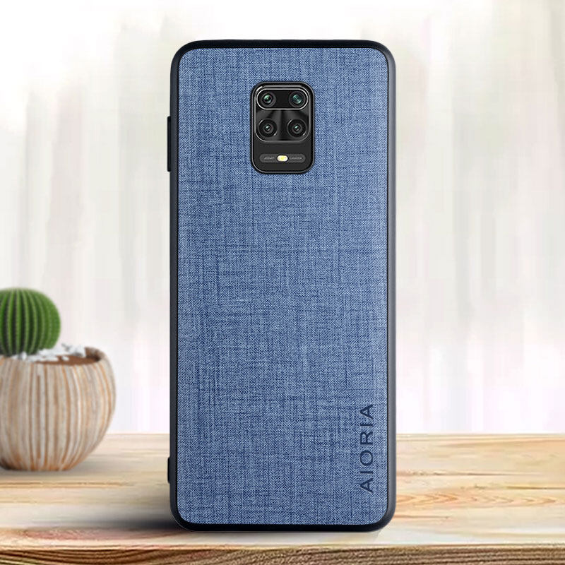 Case for Xiaomi redmi Note 9 Pro 9 S with CROSS ดีไซน์ผ้ากันน้ำวัสดุ PU ...