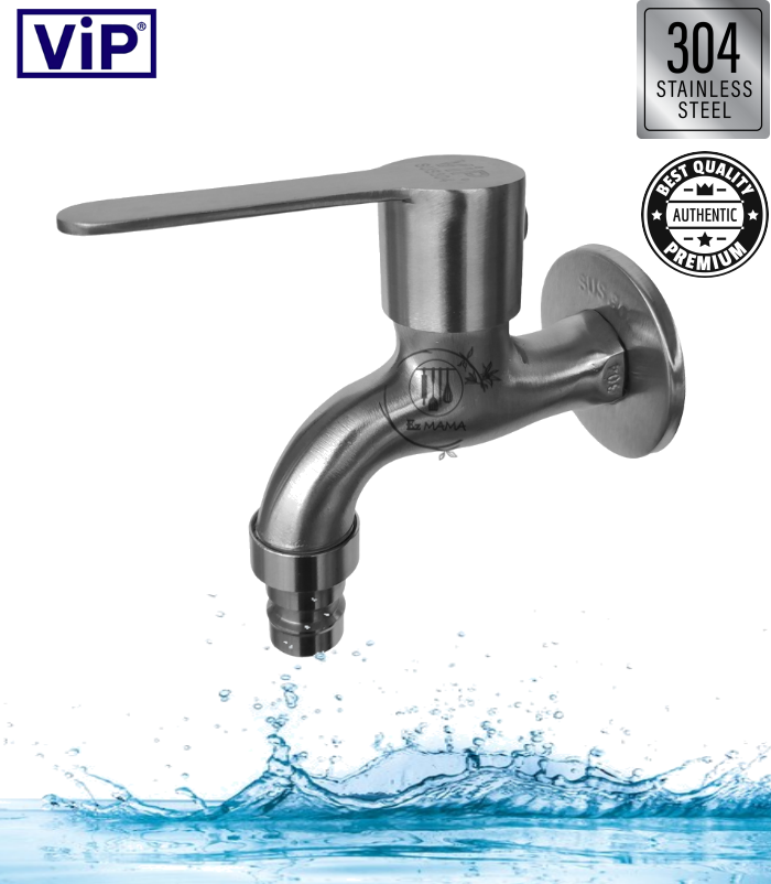 Heavy Duty ViP Wall Bib Tap Stainless Steel SUS304 (SS-2213) Wall Sink ...