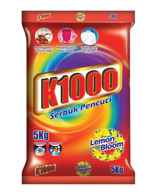 PALING MURAH : K1000 POWDER DETERGENT / SERBUK PENCUCI 5KG | Lazada