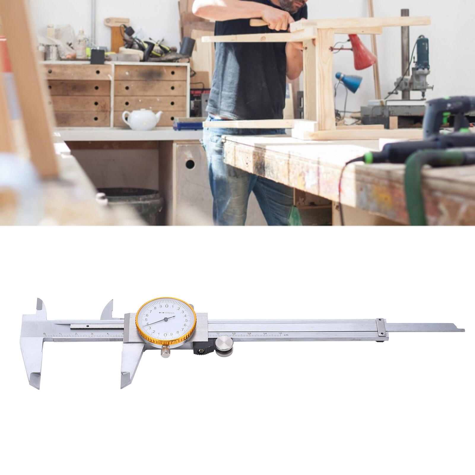 Gold CertifiedCaliper Gauge 0 150Mm Dial Caliper Steel ShockProof ...