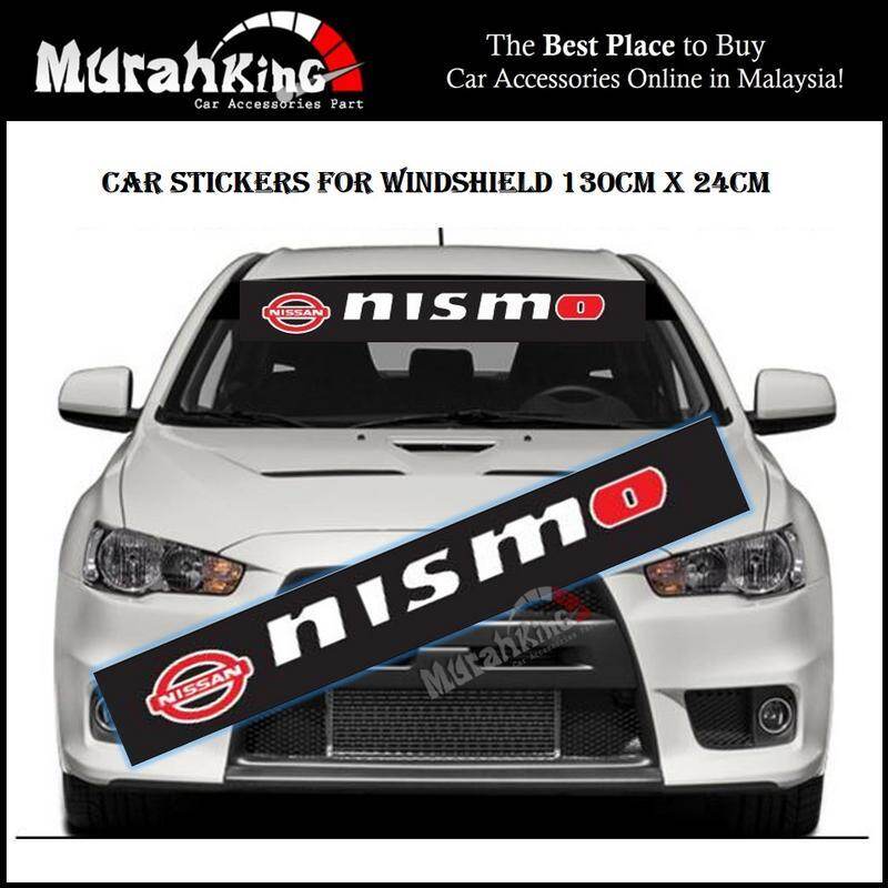 NISMO Nissan Logo UNIVERSAL Car Stickers For Windshield 130cm X 24cm ...