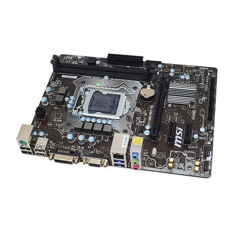 MSI H110M PRO VD เมนบอร์ดขนาดหน้าจอ,เมนบอร์ด LGA 1151DDR4 Ram 32G Intel H110 SATA 3 USB3.0รองรับ ...