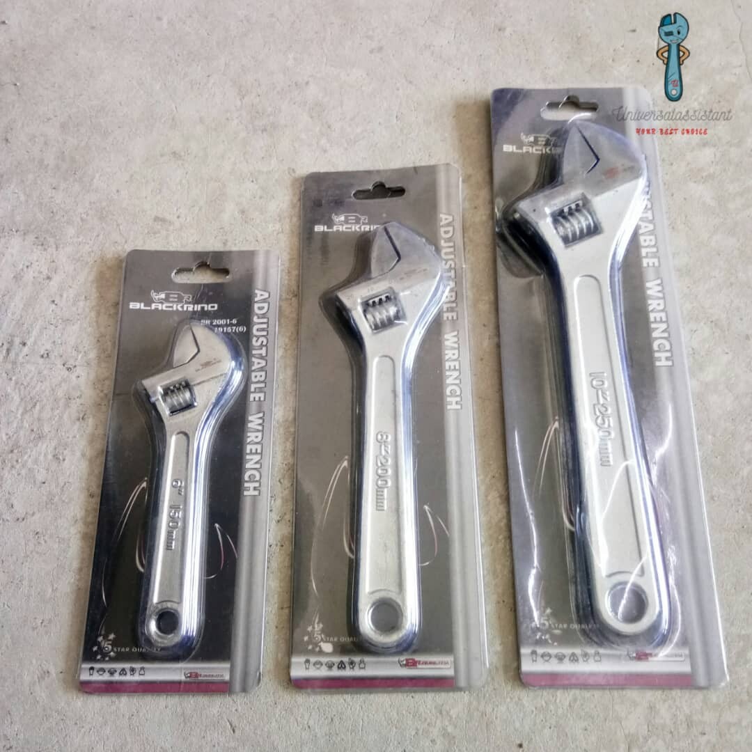 🔧Heavy Duty Adjustable Wrench | 150mm 200mm 250mm | Adjustable Spannar ...