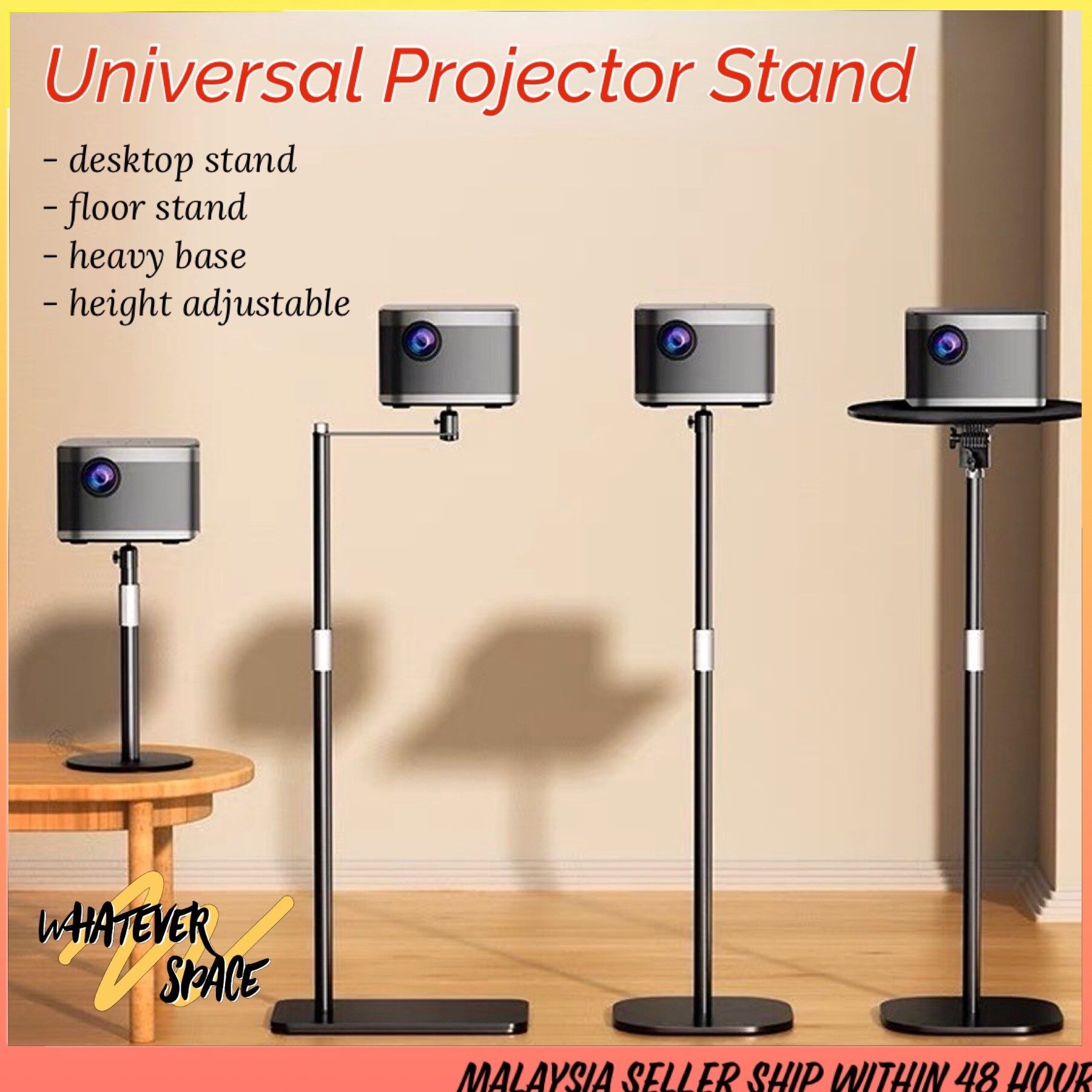Universal Projector Stand Floor Projector Stand Metal Holder Multi ...