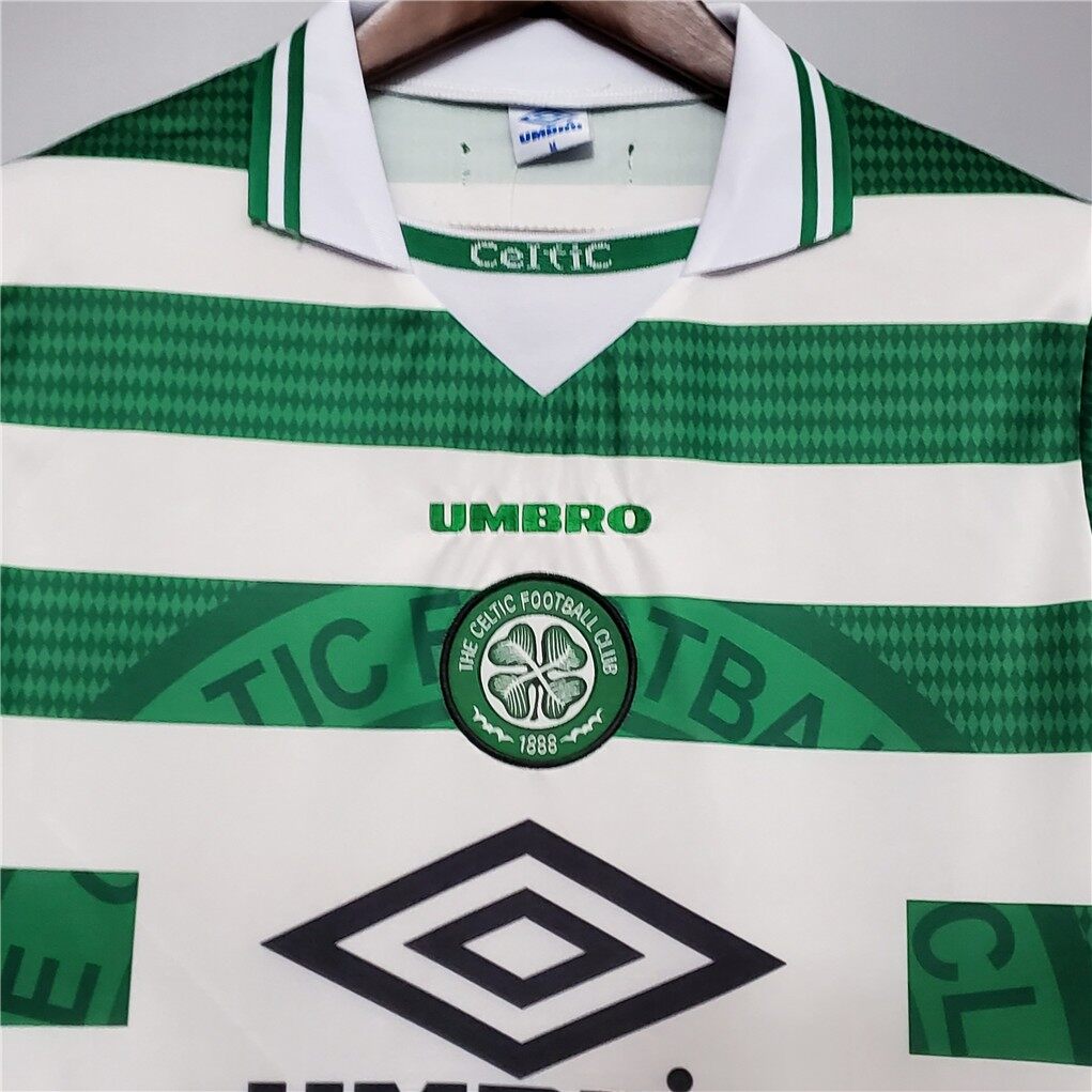 21-22 New Original 98-99 Celtic Home Retro Soccer Jersey Football ...