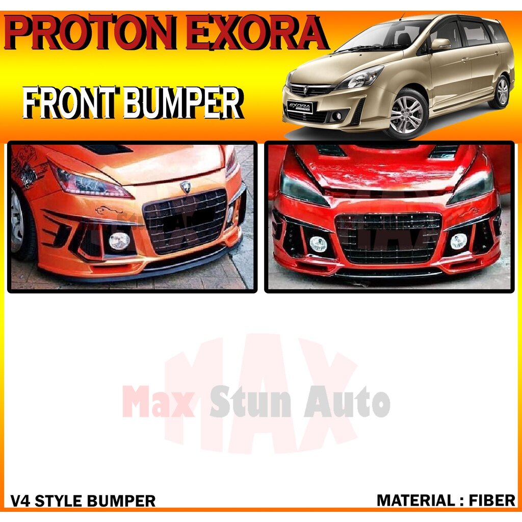 PROTON EXORA 2009-2020 V4 STYLE FRONT BUMPER (V4) BUMPER DEPAN FOR ...